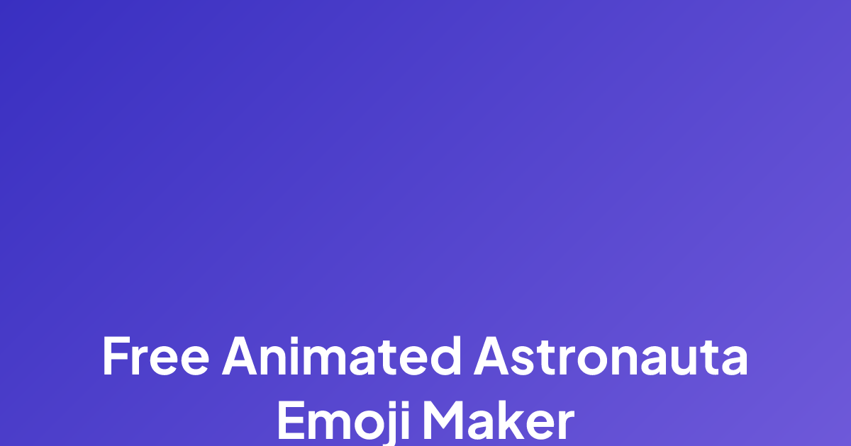 Free Animated Astronauta Emoji Maker | MakeEmoji