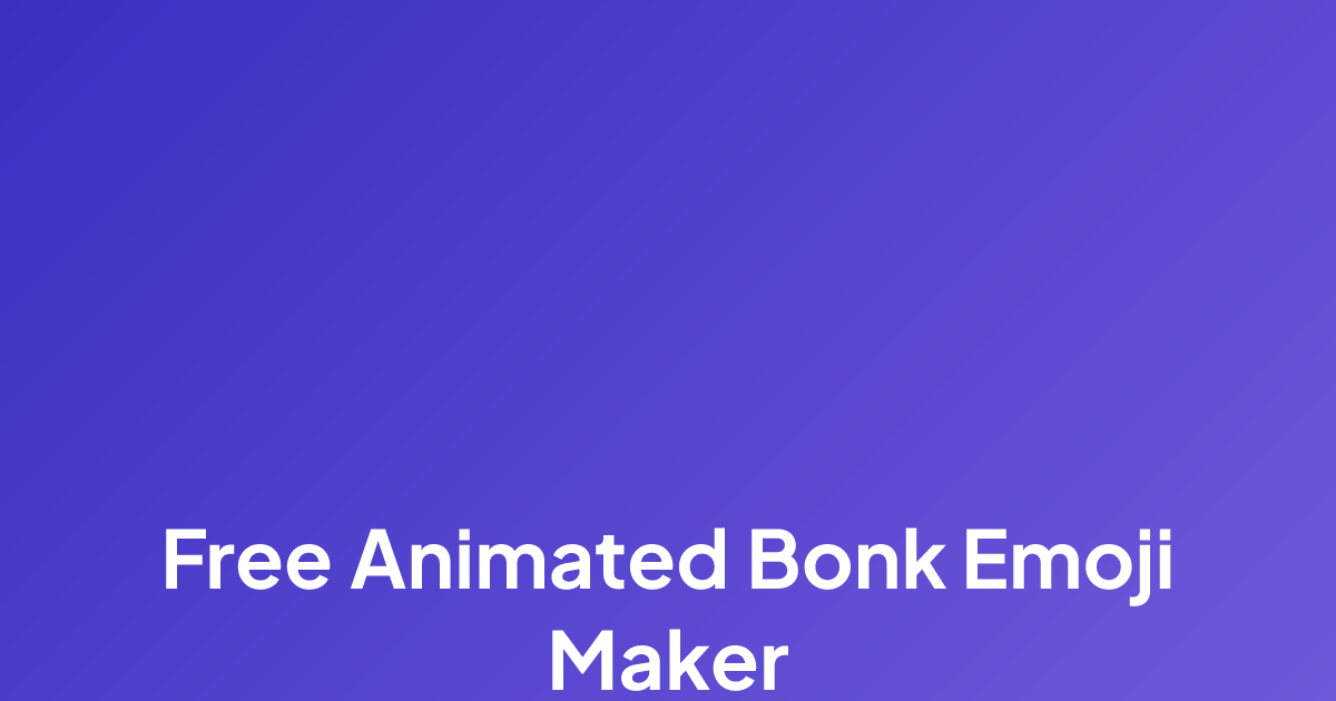 Free Animated Bonk Emoji Maker | MakeEmoji