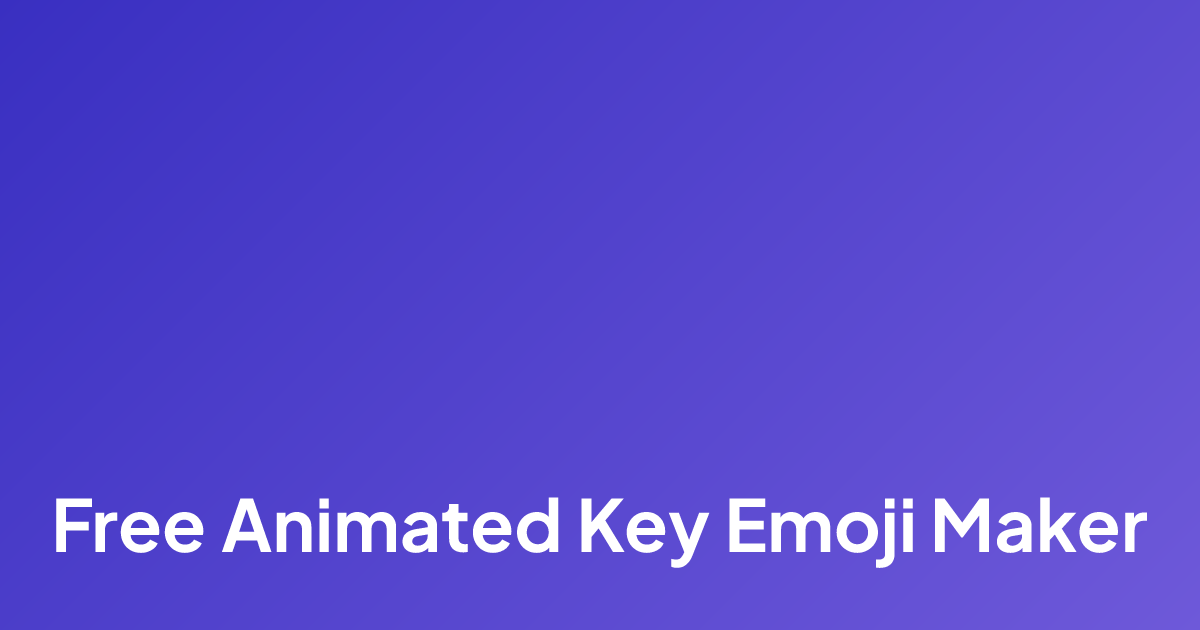 Free Animated Key Emoji Maker | MakeEmoji