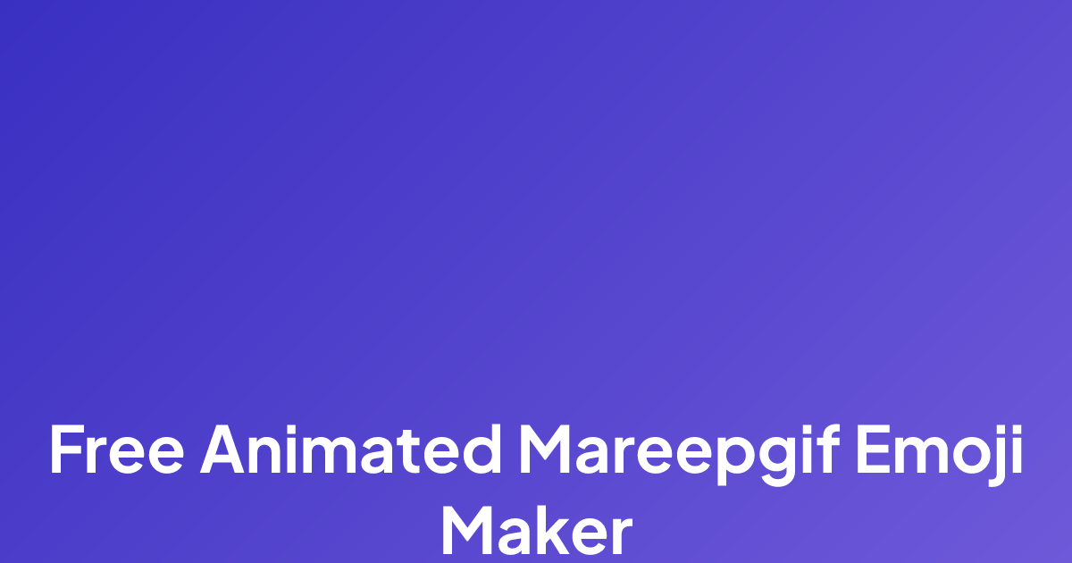 Free Animated Mareepgif Emoji Maker | MakeEmoji