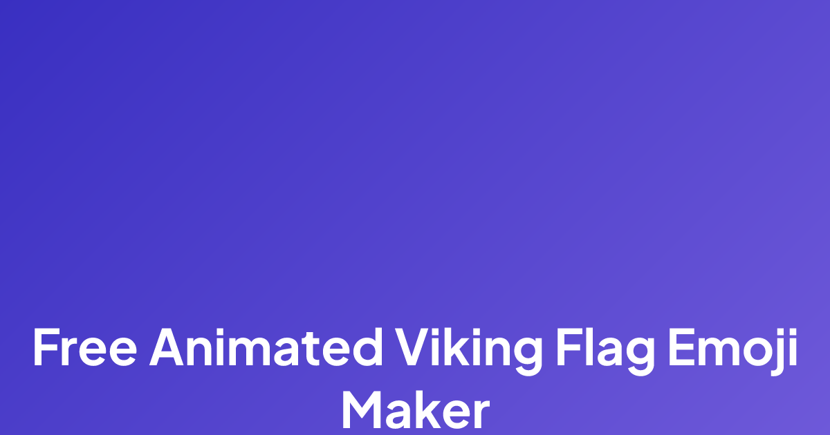 Free Animated Viking Flag Emoji Maker | MakeEmoji